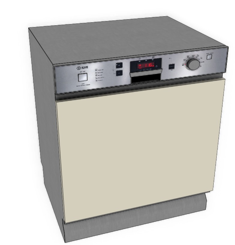 Base Semi Integrated Dishwasher – Kitchens Orange