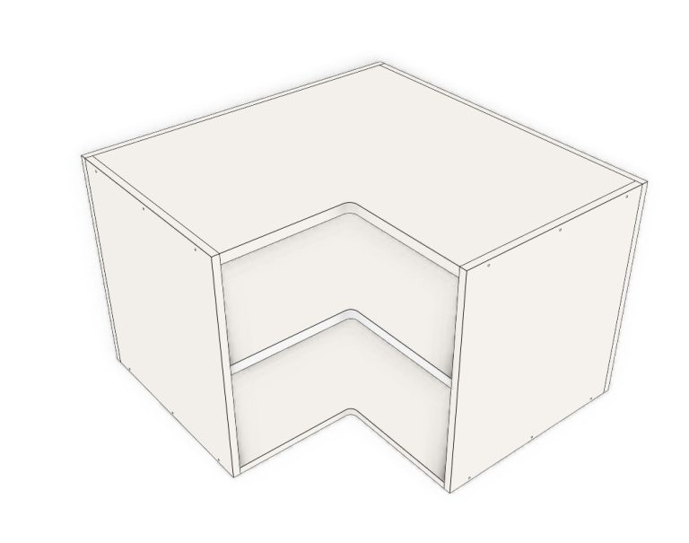 Base Corner 90 Open – Full Top – Kitchens Orange